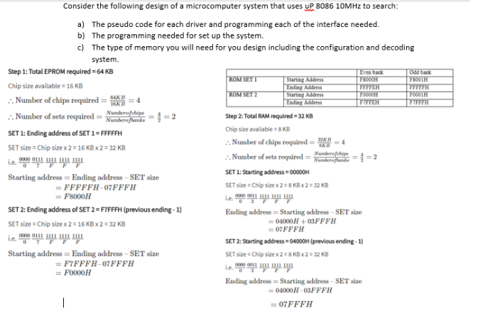 Consider the following design of a microcomputer | Chegg.com