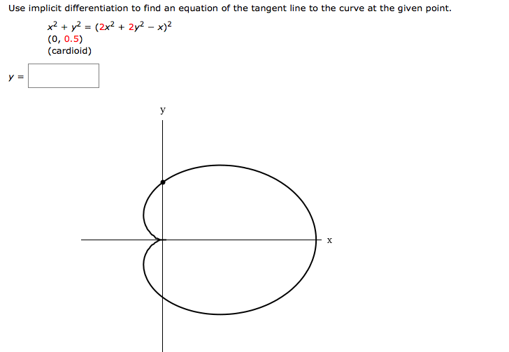 Solved Use implicit differentiation to find an equation of | Chegg.com