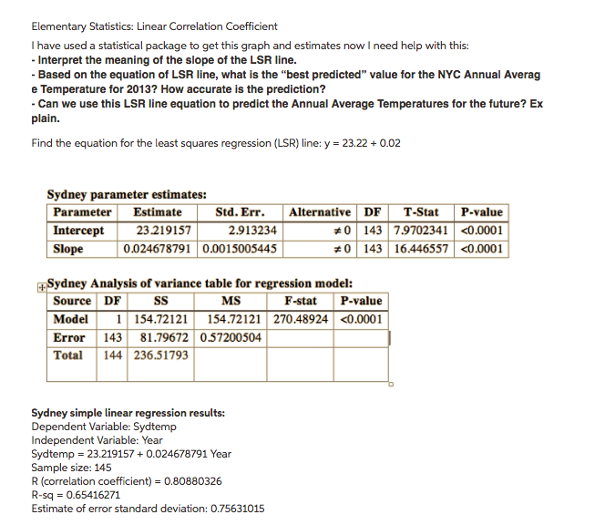 Solved Elementary Statistics: Linear Correlation Coefficient | Chegg.com