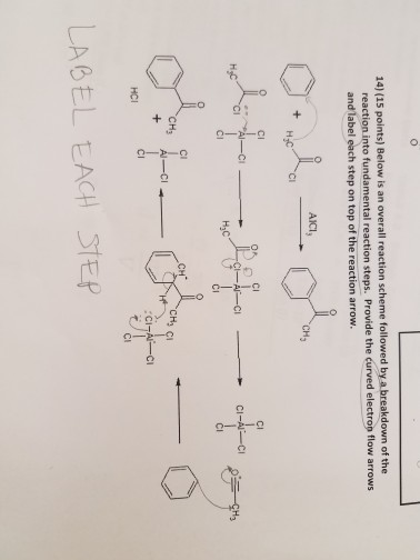Solved 14) (15 points) Below is an overall reaction scheme | Chegg.com