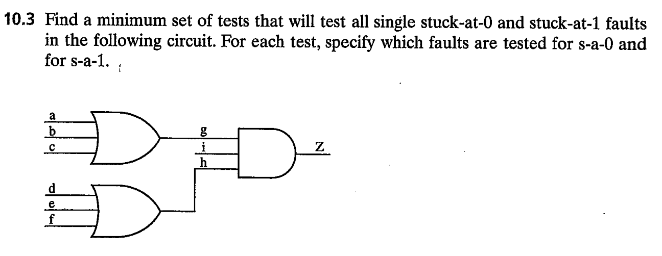 Solved Find a minimum set of tests that will test all single | Chegg.com