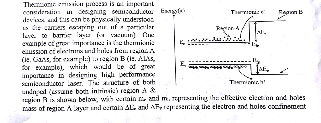 Thermionic emission process is an important | Chegg.com