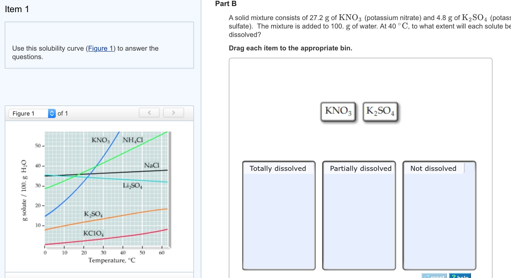Solved A solid mixture consists of 27.2 g of KNO3 (potassium | Chegg.com