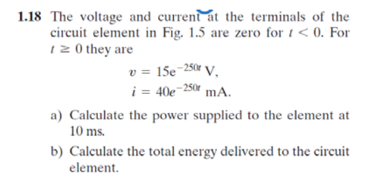 Solved 1.5 The Ideal Basic Circuit Element 20 Figure 1.5 A | Chegg.com