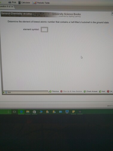 Solved Determine the element of lowest atomic number that | Chegg.com
