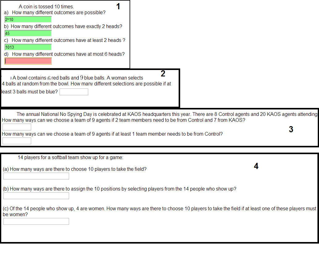 A coin is tossed 10 times. How many different | Chegg.com