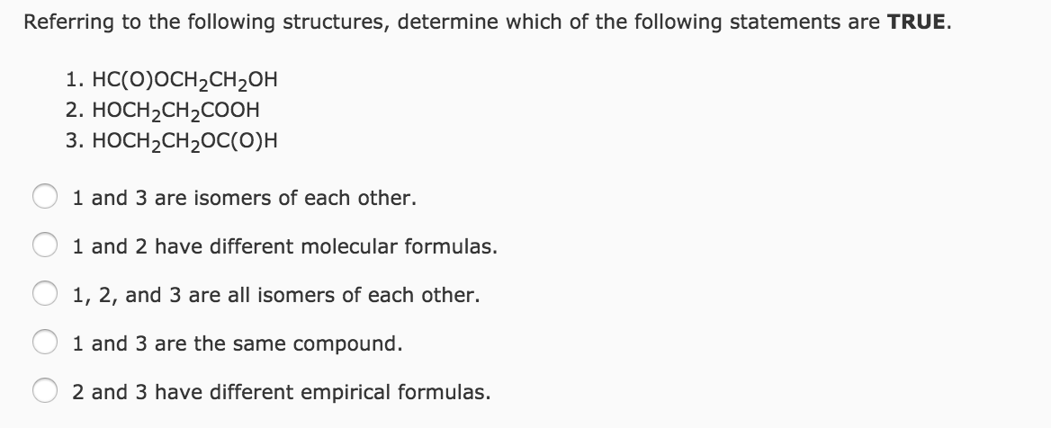 Solved Referring to the following structures, determine | Chegg.com