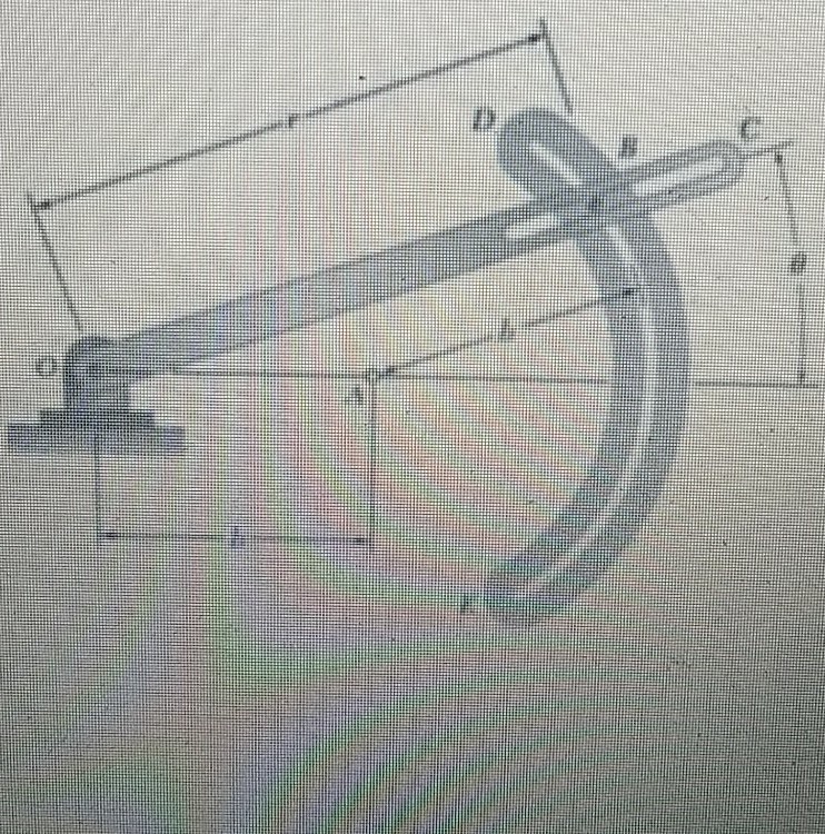 Solved The pin at B is free to slide along the circular slot | Chegg.com