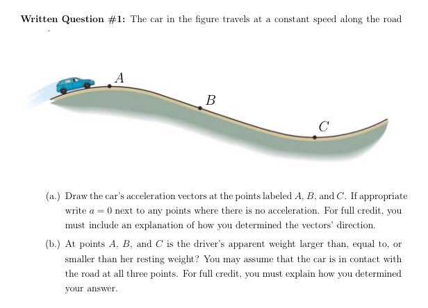 Solved The car in the figure travels at a constant speed | Chegg.com