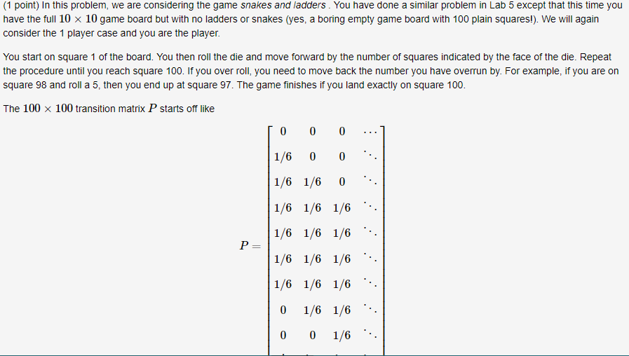 Matlab Linear Algebra Question- donèt know what to | Chegg.com