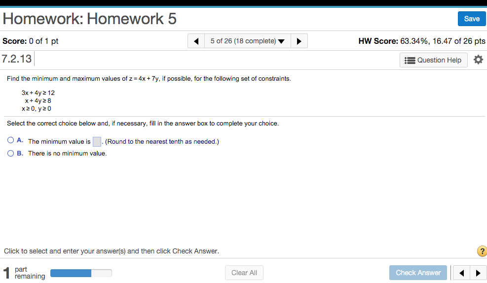 Solved Find the minimum and maximum values of z = 4x + 7y, | Chegg.com