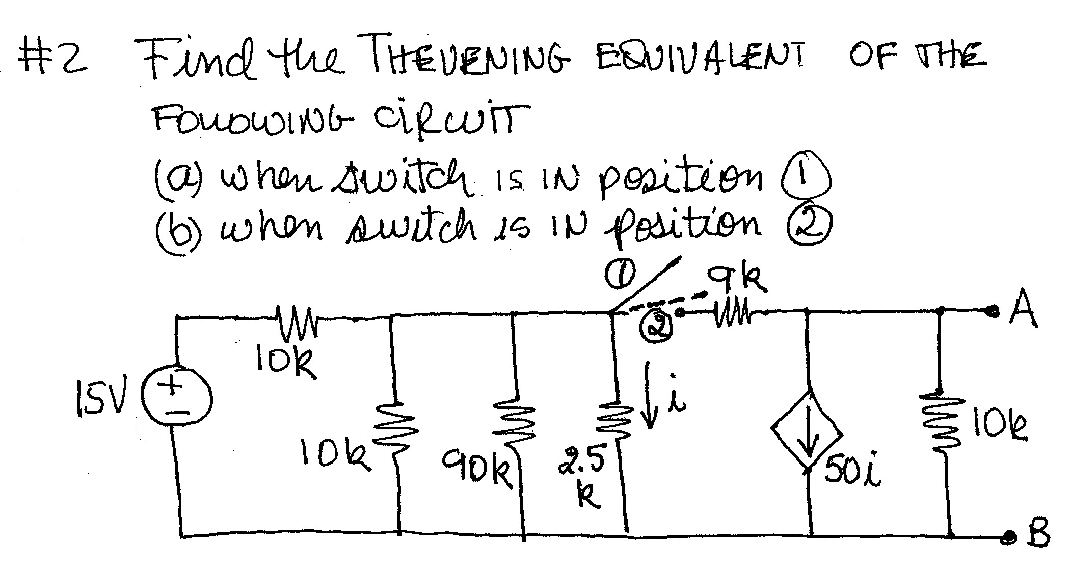Solved Find the thevenin equivalent of the following circuit | Chegg.com