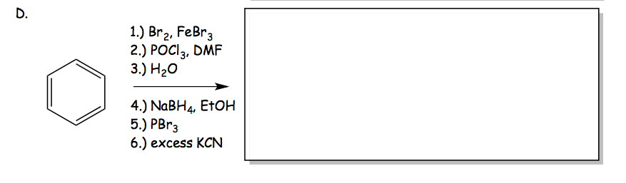 Solved A. 1.) Cl2, AlCl3 2.) Accl, AlCI3 3.) NaBH4, EtoH 4.) | Chegg.com