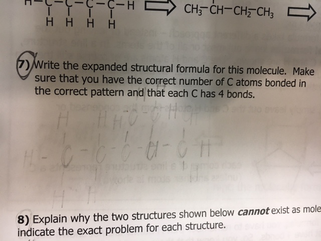 Solved H H H H )/Write the expanded structural formula for | Chegg.com