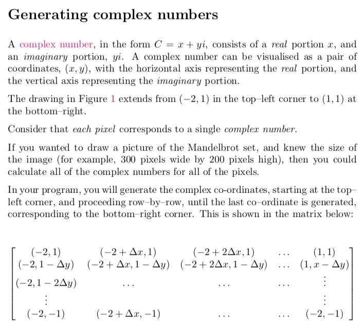 Solved Generating complex numbers A complex number, in the | Chegg.com