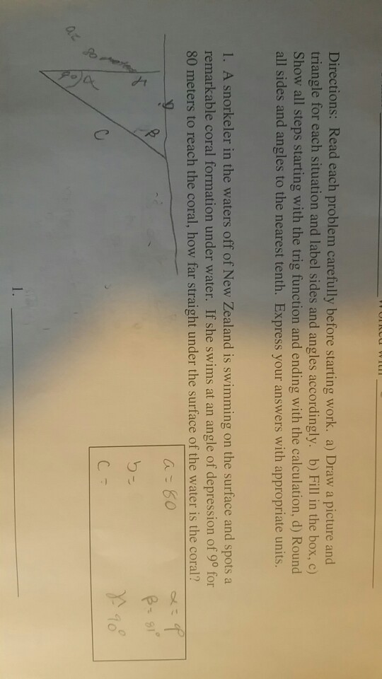 Solved Directions: Read each problem carefully before | Chegg.com