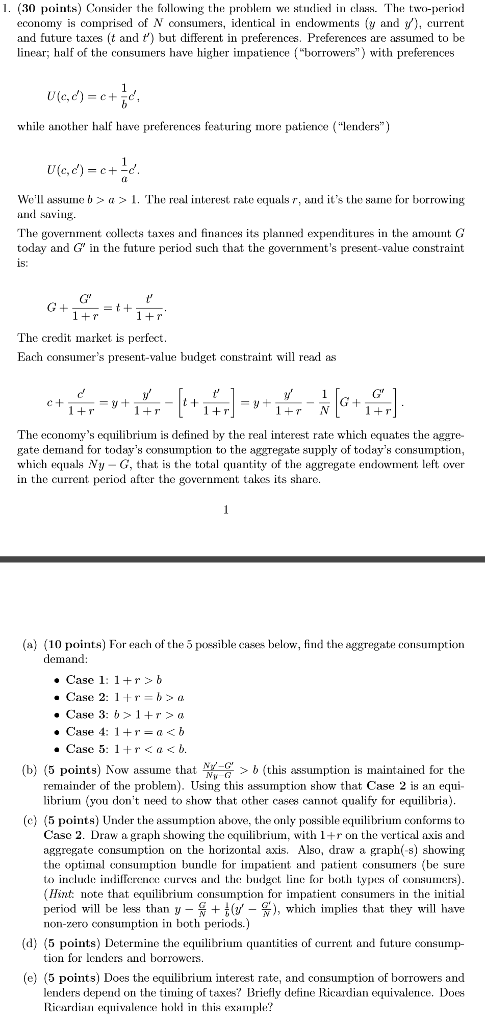 Solved Consider the following the problem we studied in | Chegg.com