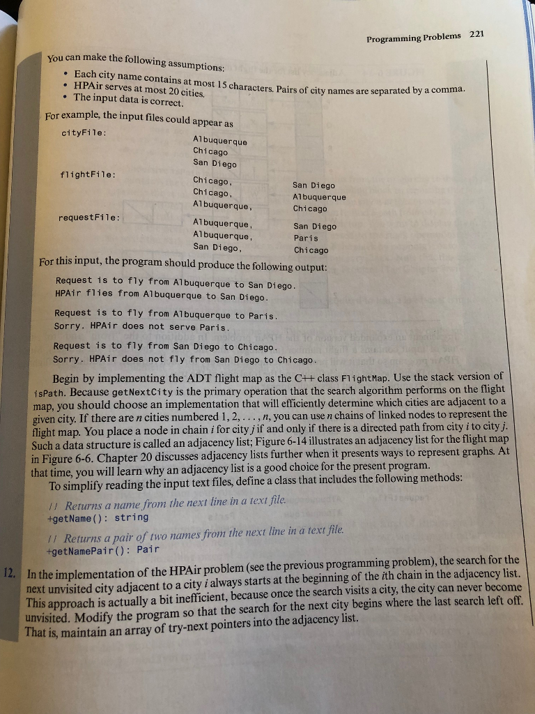 Solved 11. Complete the solution to the HPAir problem. Three | Chegg.com