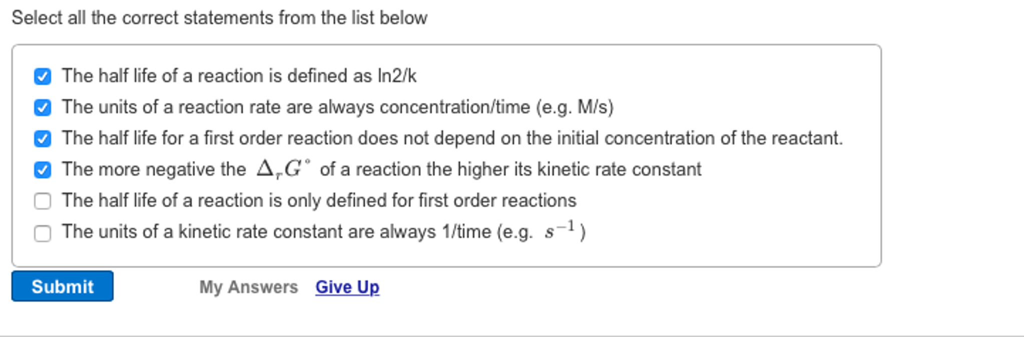 Solved Select all the correct statements from the list below | Chegg.com