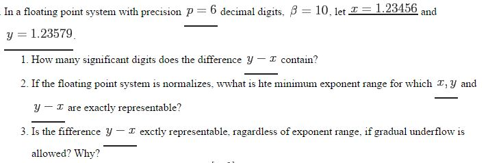 Solved In a floating point system with precision p = 6 | Chegg.com