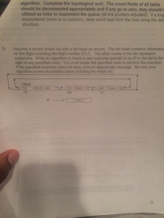 Solved Assume a doubly linked list with a list head as | Chegg.com