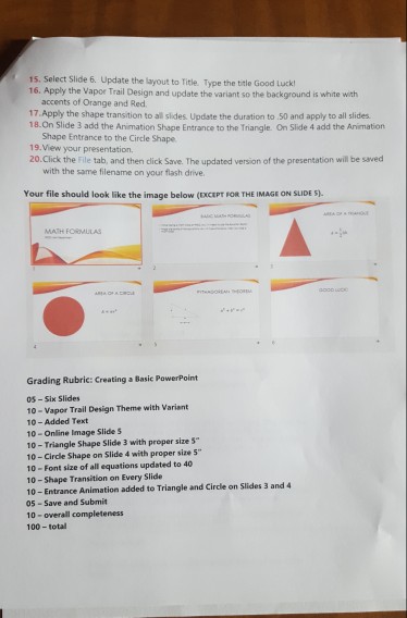 Solved PowerPoint Module Graded Lab Assignment Creating a | Chegg.com