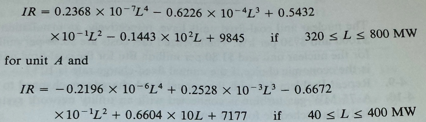 Two generating units have the incremental heat rates | Chegg.com