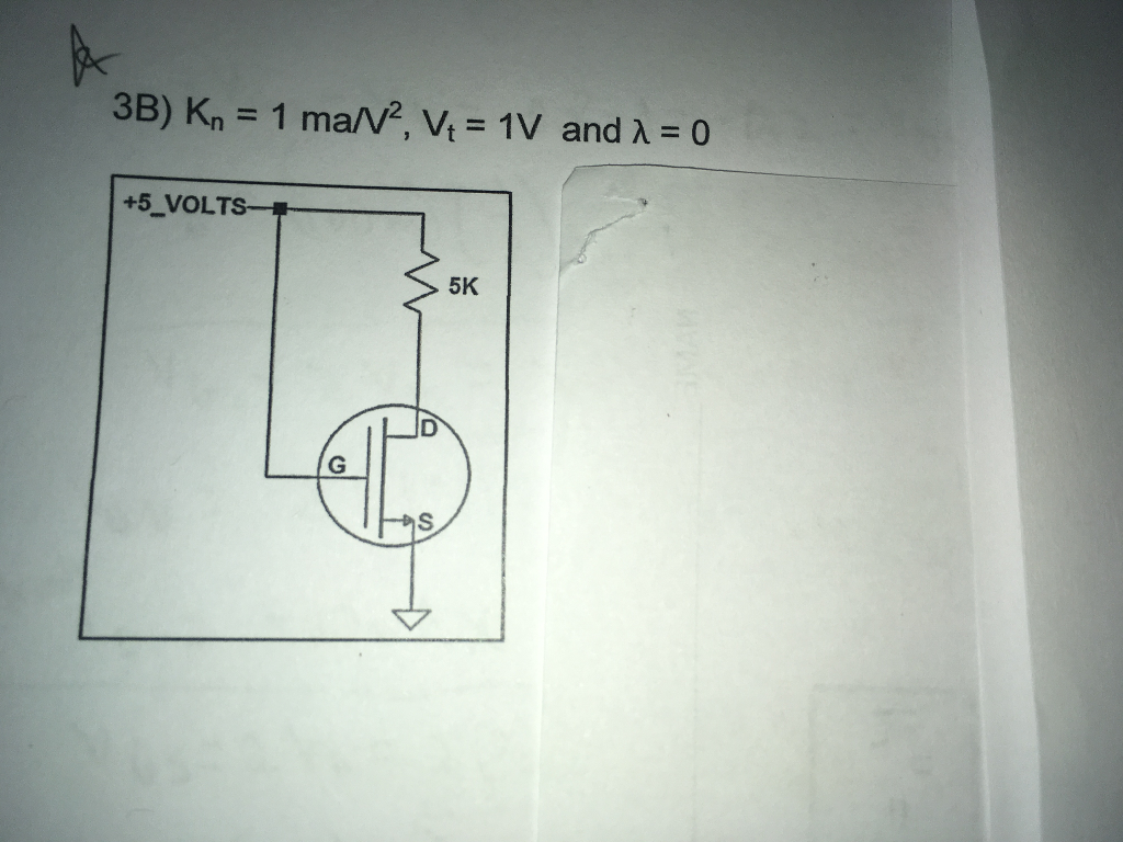 Solved NAME 3) For the following NMOs transistor circuits | Chegg.com