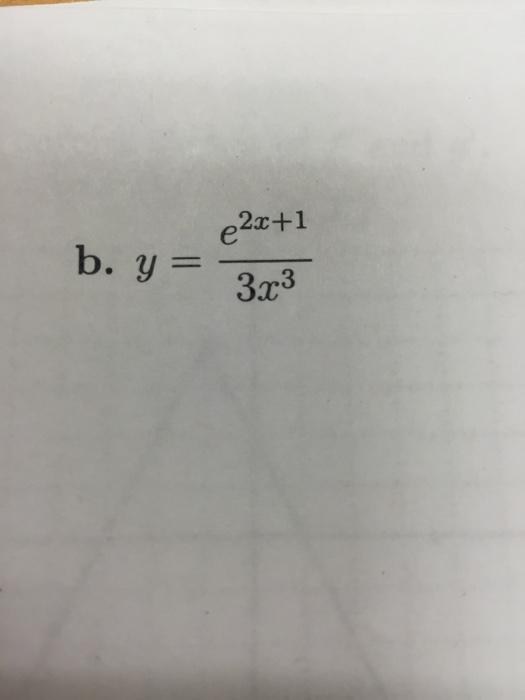 Solved y = e^2x + 1/3x^3 | Chegg.com