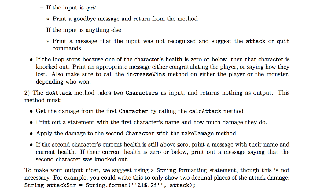Solved Question 1: Battle Game (50 points) For this | Chegg.com
