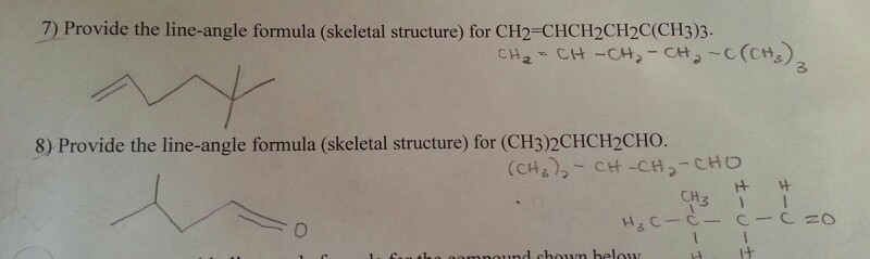 Solved Provide the line-angle formula (skeletal structure) | Chegg.com