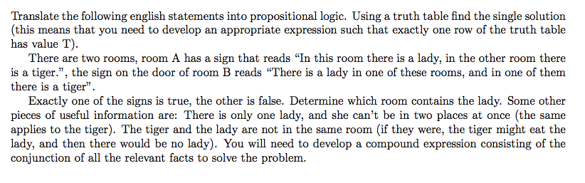 Translate the following english statements into | Chegg.com