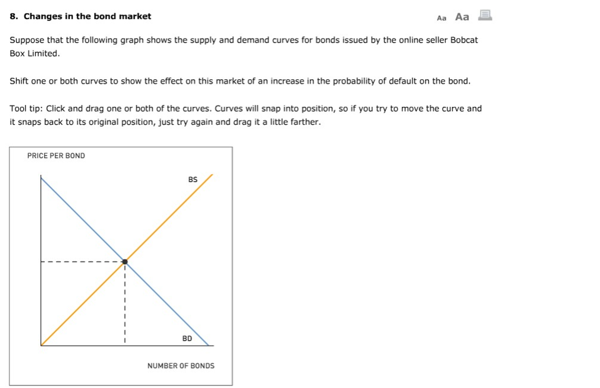 Solved Aa Aa E. 8. Changes in the bond market Suppose that | Chegg.com Solved Aa Aa E. 8. Changes in the bond market Suppose that | Chegg.com