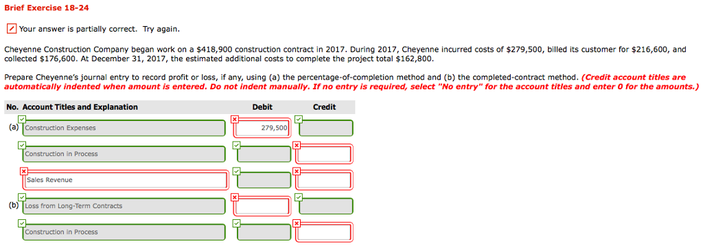 Solved Brief Exercise 18-24 Your answer is partially | Chegg.com