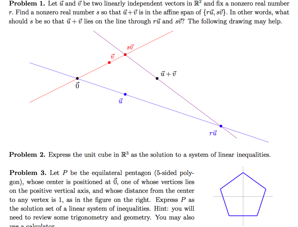 Solved Let u and v be two linearly independent vectors in | Chegg.com