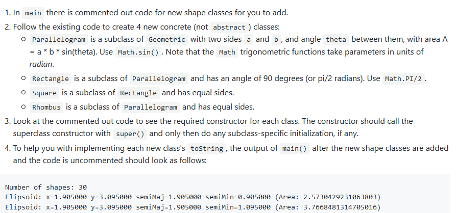 Solved I need help with this homework assignment in Java. | Chegg.com