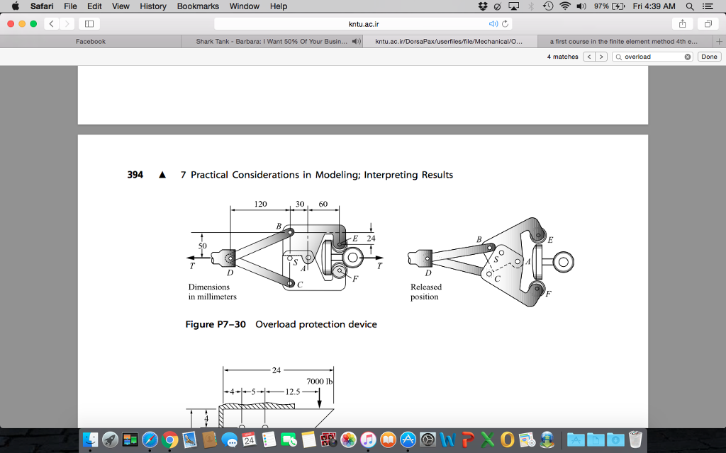 The figure (figure 7.30) shows a mechanical overload | Chegg.com