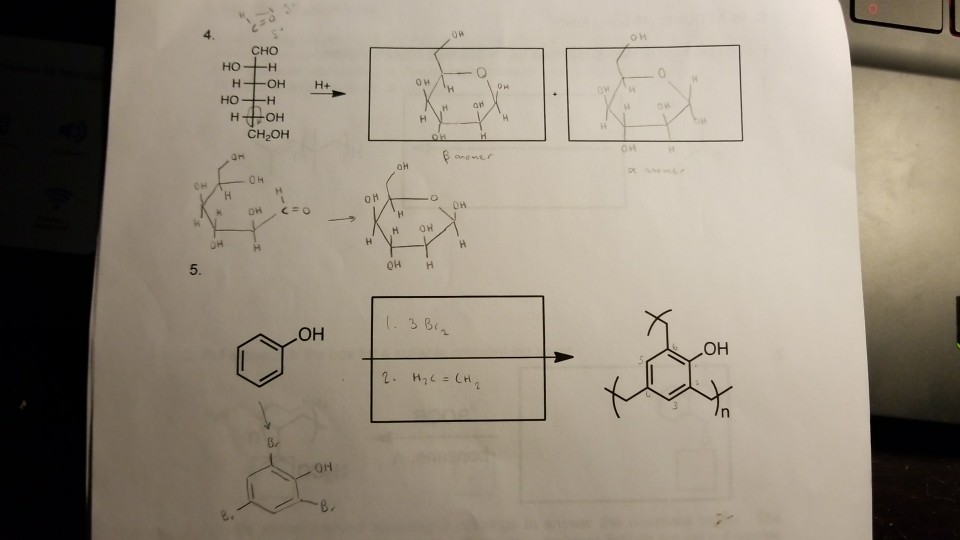 Solved 4. CHO HO 0 HTOH CH2OH OH CH 0 CH 5 OH H OH OH | Chegg.com