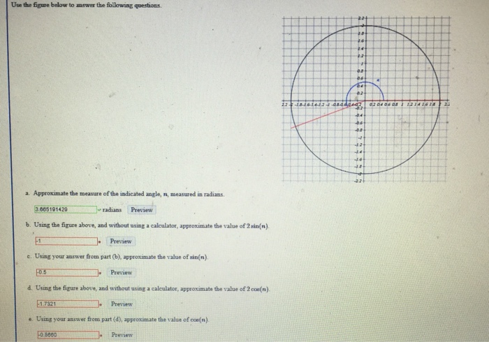 Solved Approximate the measure of the indicated angle, n | Chegg.com