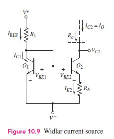 Solved Design the Widlar current source shown in Figure 10.9 | Chegg.com