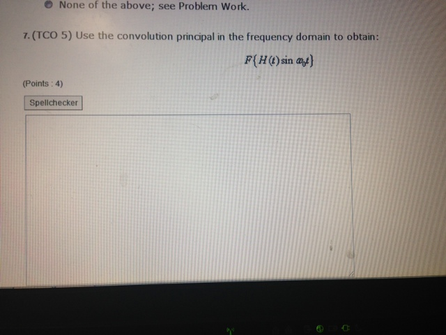 Solved Use the convolution principal in the frequency domain | Chegg.com