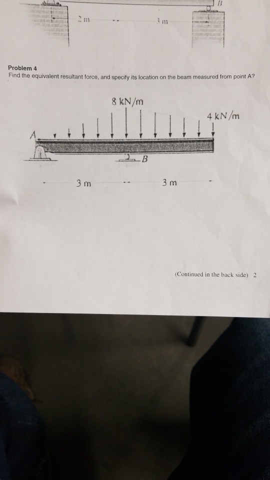 Solved $11 Problem4 Find the equivalent resultant force, and | Chegg.com