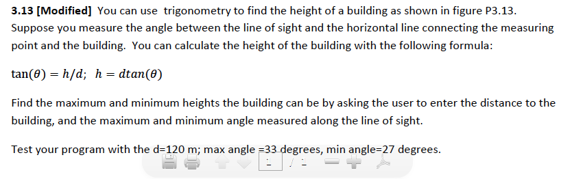 3.13 [Modified] You can use trigonometry to find the | Chegg.com