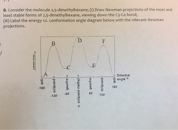 Solved Consider the molecule 2, 5-dimethylhexane; (i) Draw | Chegg.com