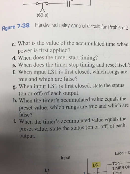 Hardwired relay control circuit for What is the | Chegg.com