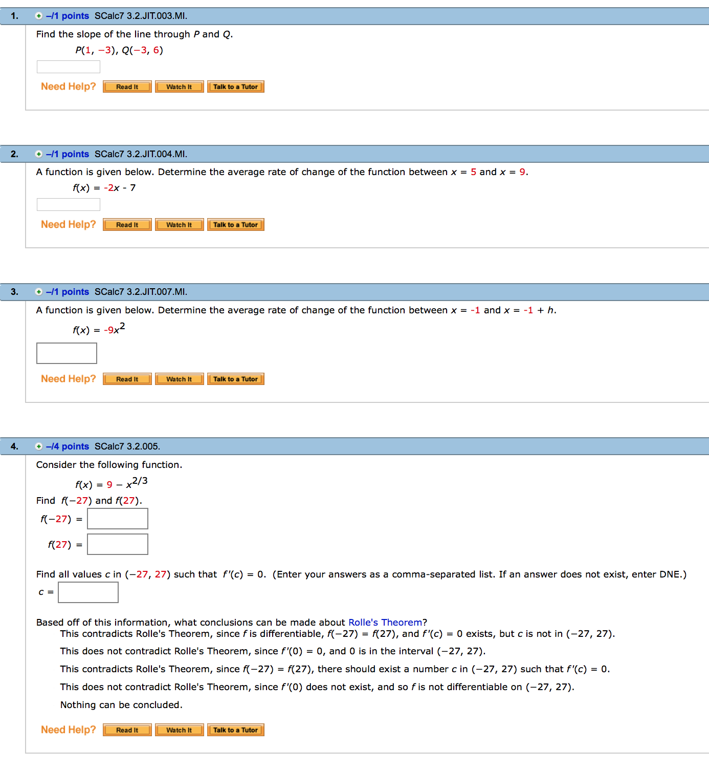 Solved Find the slope of the line through P and Q. P(1, | Chegg.com
