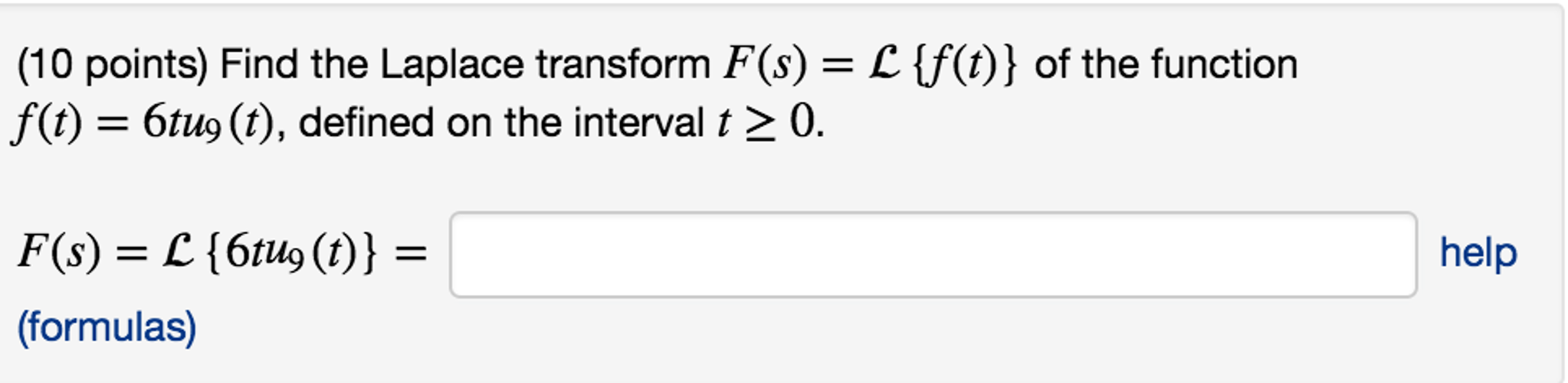 Solved Find the Laplace transform F(s) = L{f(t)}of the | Chegg.com