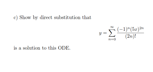Solved How do you solve this knowing the intital equation is | Chegg.com