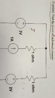 Solved Find the power of each circuit element. | Chegg.com