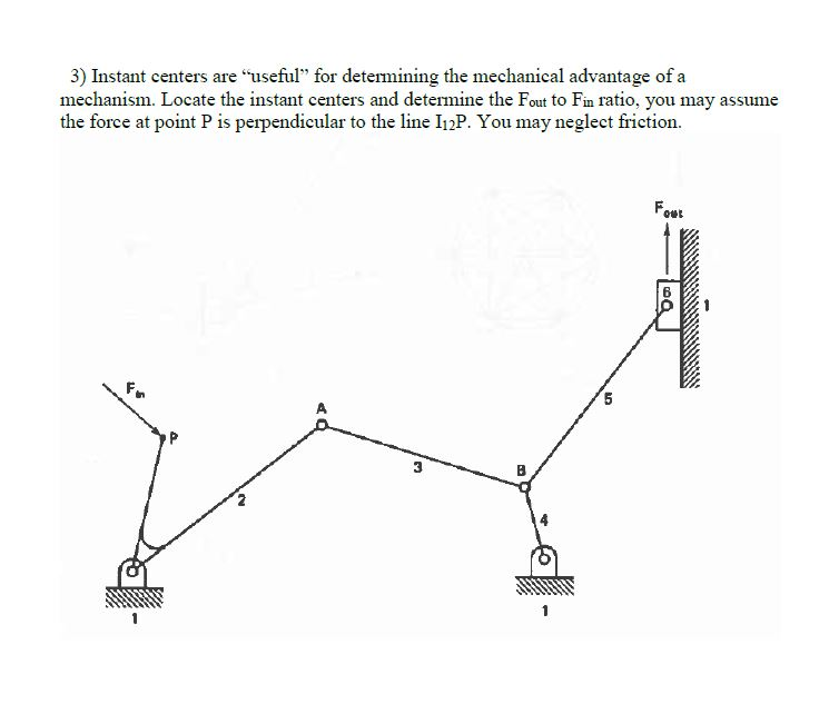 Solved 3) Instant centers are "useful for determining the | Chegg.com